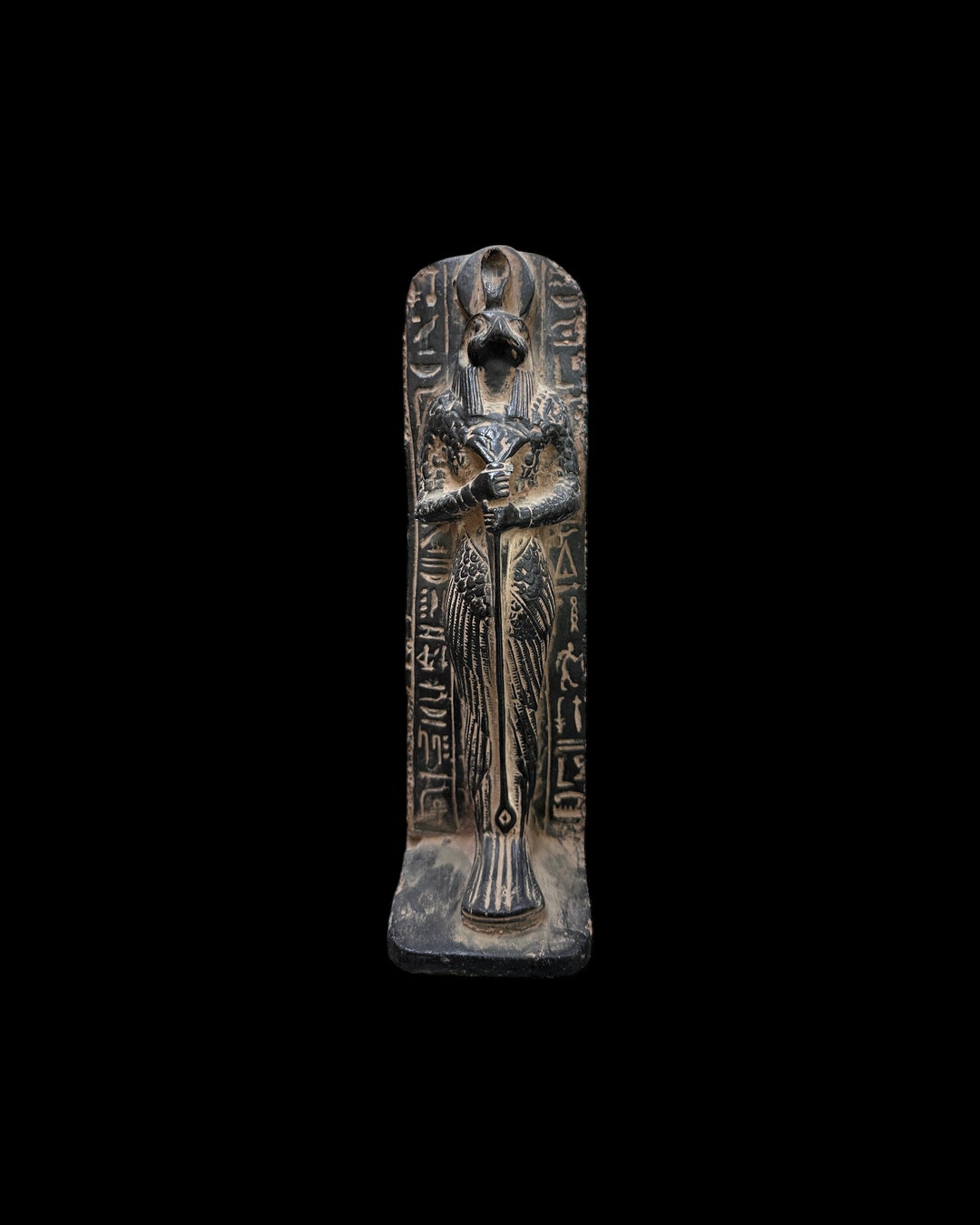 Horus Sarcophagus Statue - Ancient Egyptian Sky God Heru - Hand-made in ...