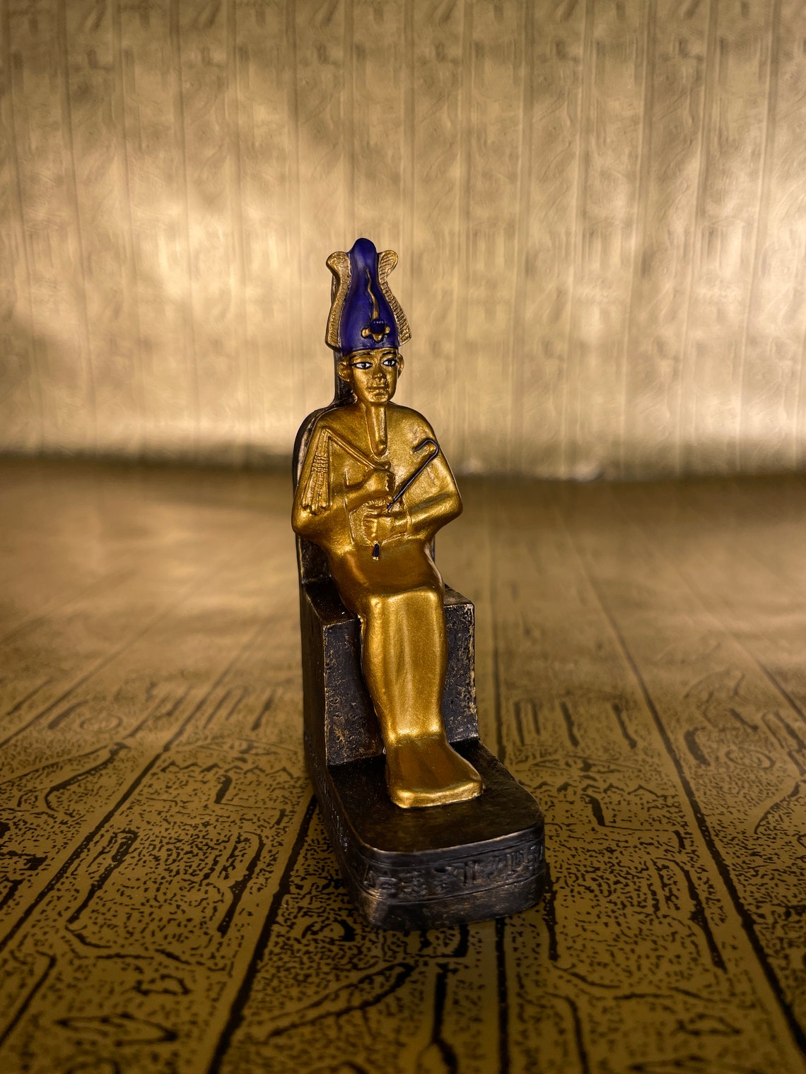 Vintage Osiris Mini Statue Small Hand-Painted Ancient | Etsy
