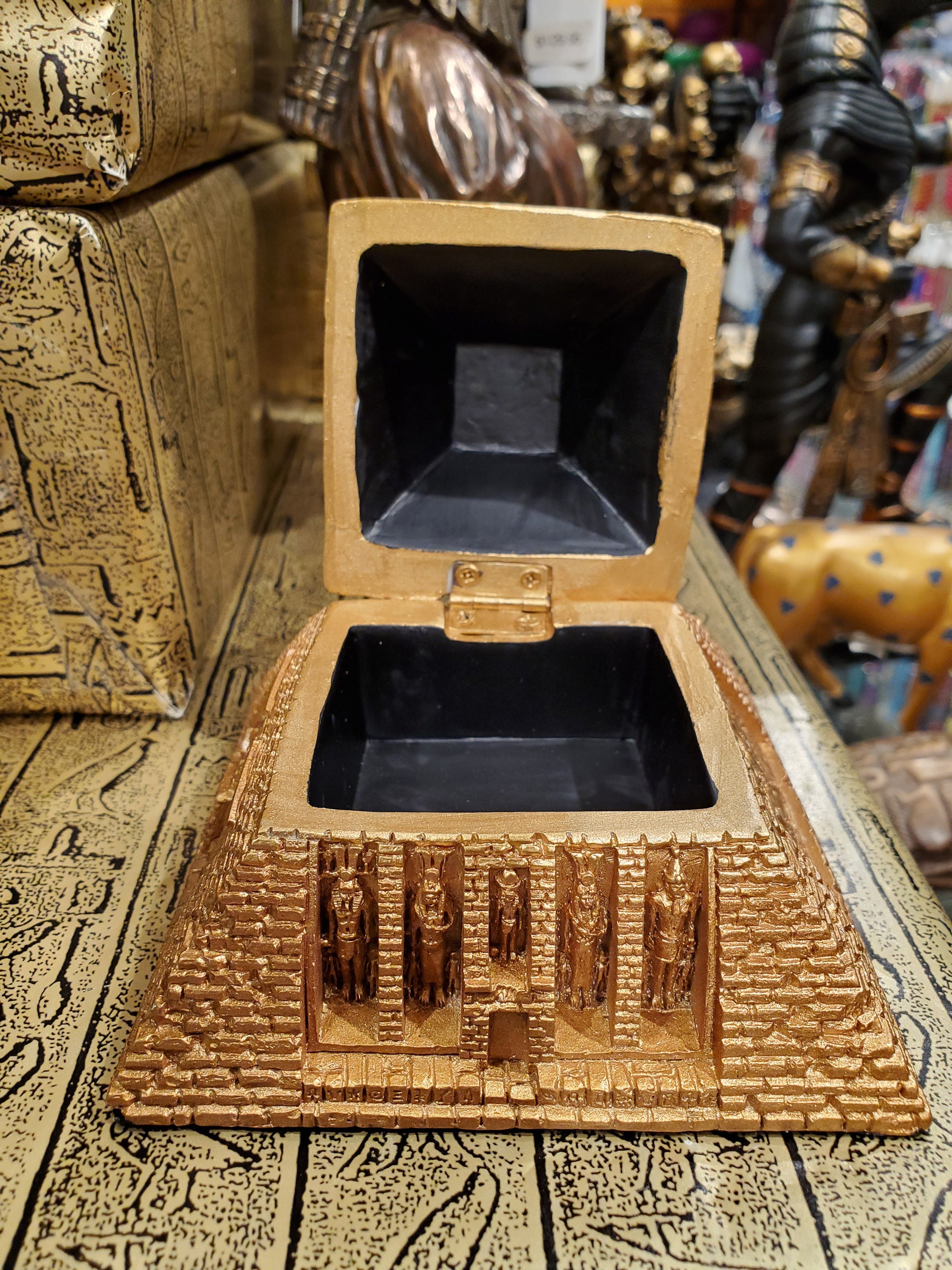 Vintage Pyramid Trinket Box Ancient Egyptian Pyramid Jewelry - Etsy