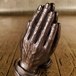 Vintage Praying Hands Mini Statue - Small Hand-crafted Mini Altar ...