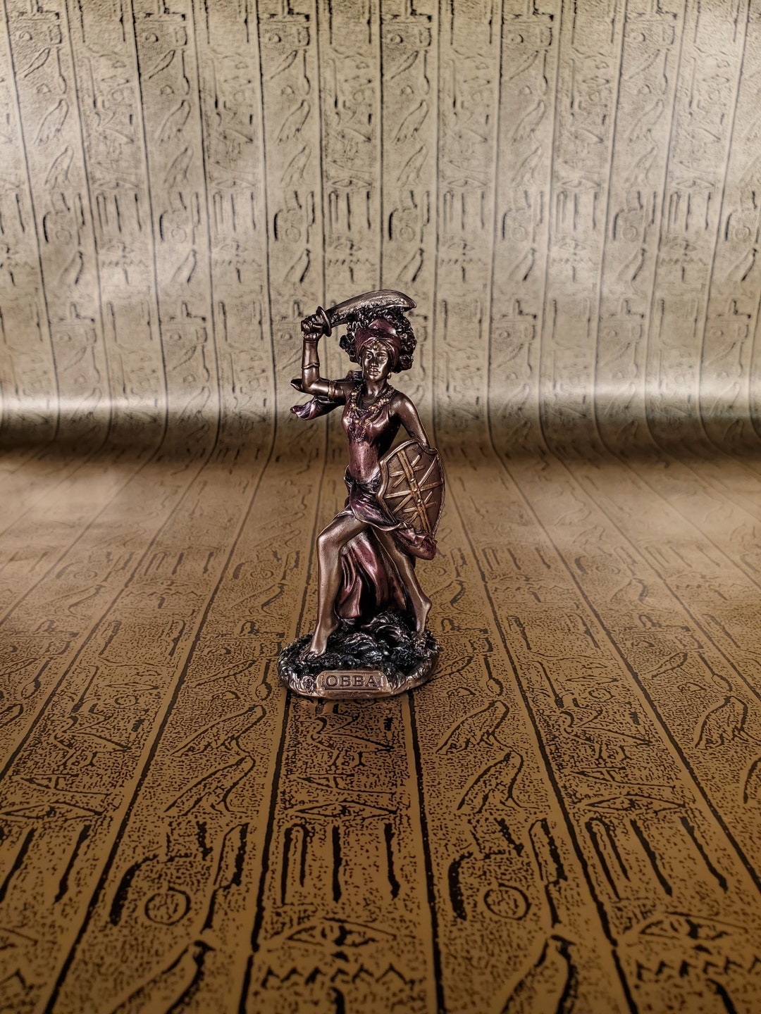 Vintage Obba Mini Statue - Small Orisha of Rivers Ọba - Etsy