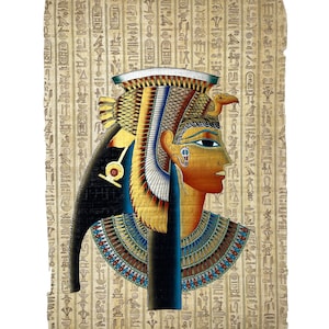Cleopatra VII Papyrus Ancient Egyptian Queen Cleopatra Hand Made & Hand ...