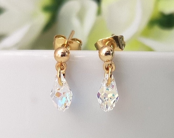 Clear AB Swarovski Crystal (6mm Round+bicone) & Sterling Bracelet #2312 - Etsy