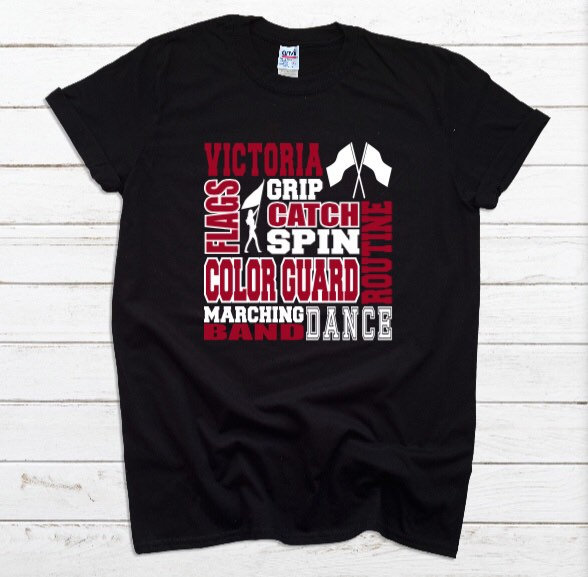Color Guard Shirt, Color Guard Subway Art Shirt, Color Guard Team Shirt ...