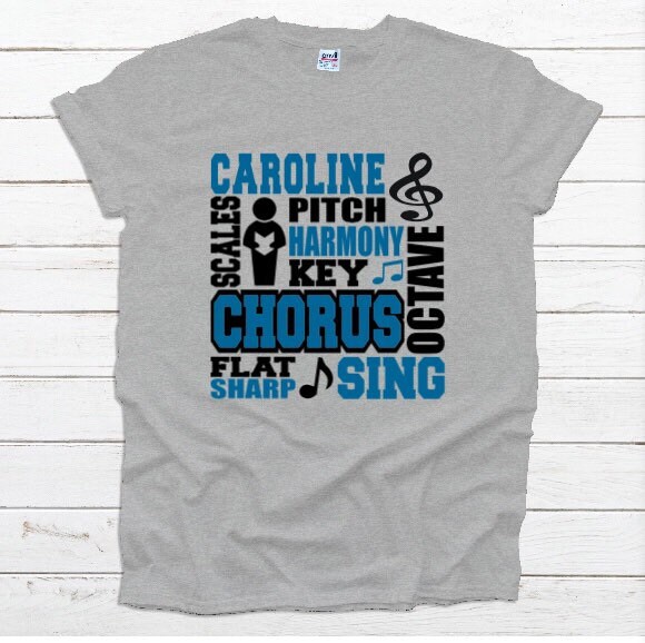 Personalized Chorus Shirt Chorus Subway Art Shirt Choir - Etsy