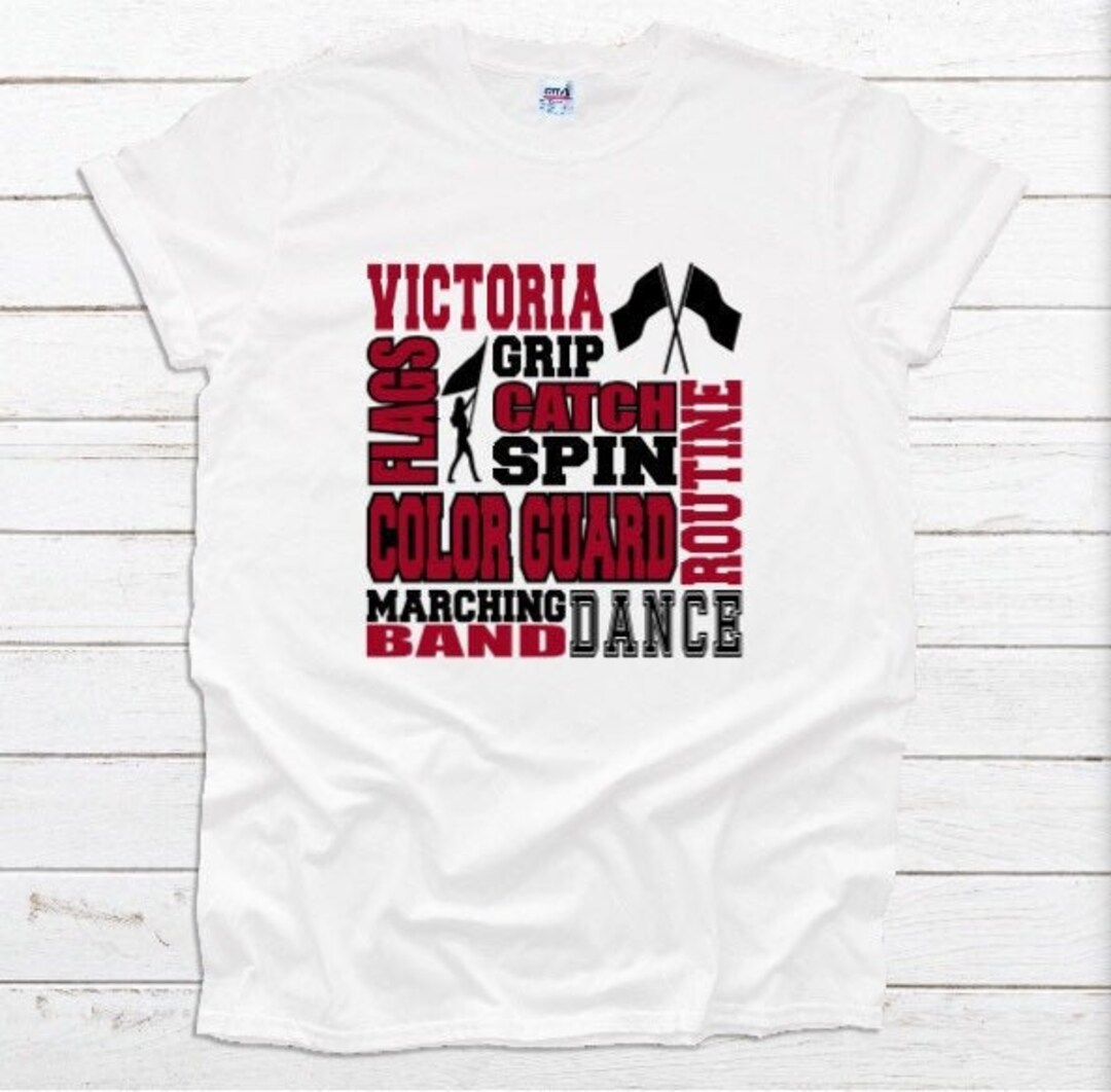 Color Guard Shirt, Color Guard Subway Art Shirt, Color Guard Team Shirt ...
