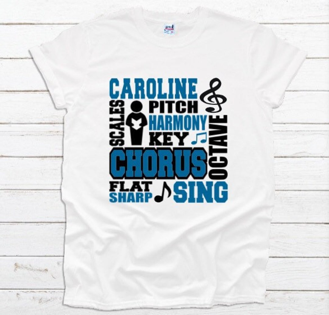 Personalized Chorus Shirt, Chorus Subway Art Shirt, Choir Shirt, Chorus ...