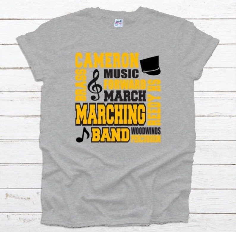 Marching Band Shirt Band Shirt Personalized Band Shirt Band Etsy Marching Band Shirt Band Shirt Personalized Band Shirt Band Etsy