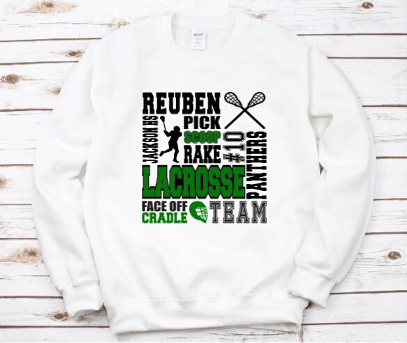 Lacrosse Shirt, Personalized Lacrosse Shirt, Lacrosse Subway Art Shirt ...