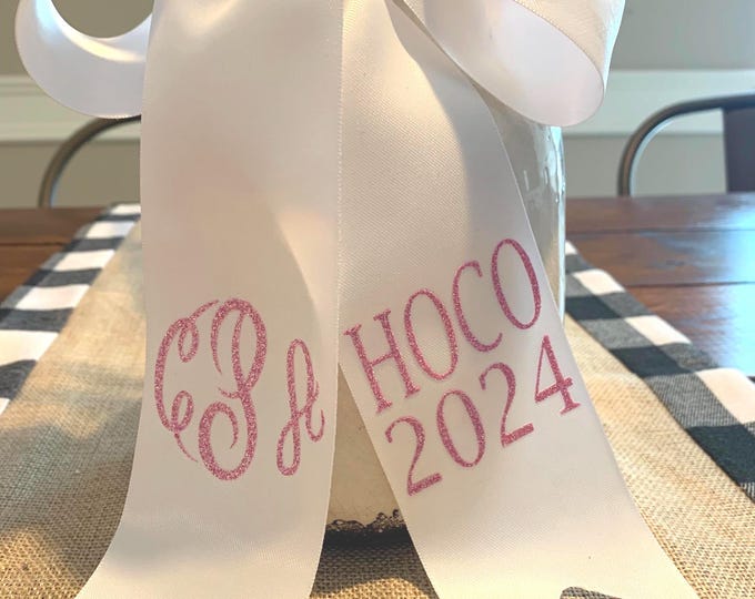 School Bouquet Sash, Prom, 4 Inch Wide, Homecoming, Graduation, Floral ...