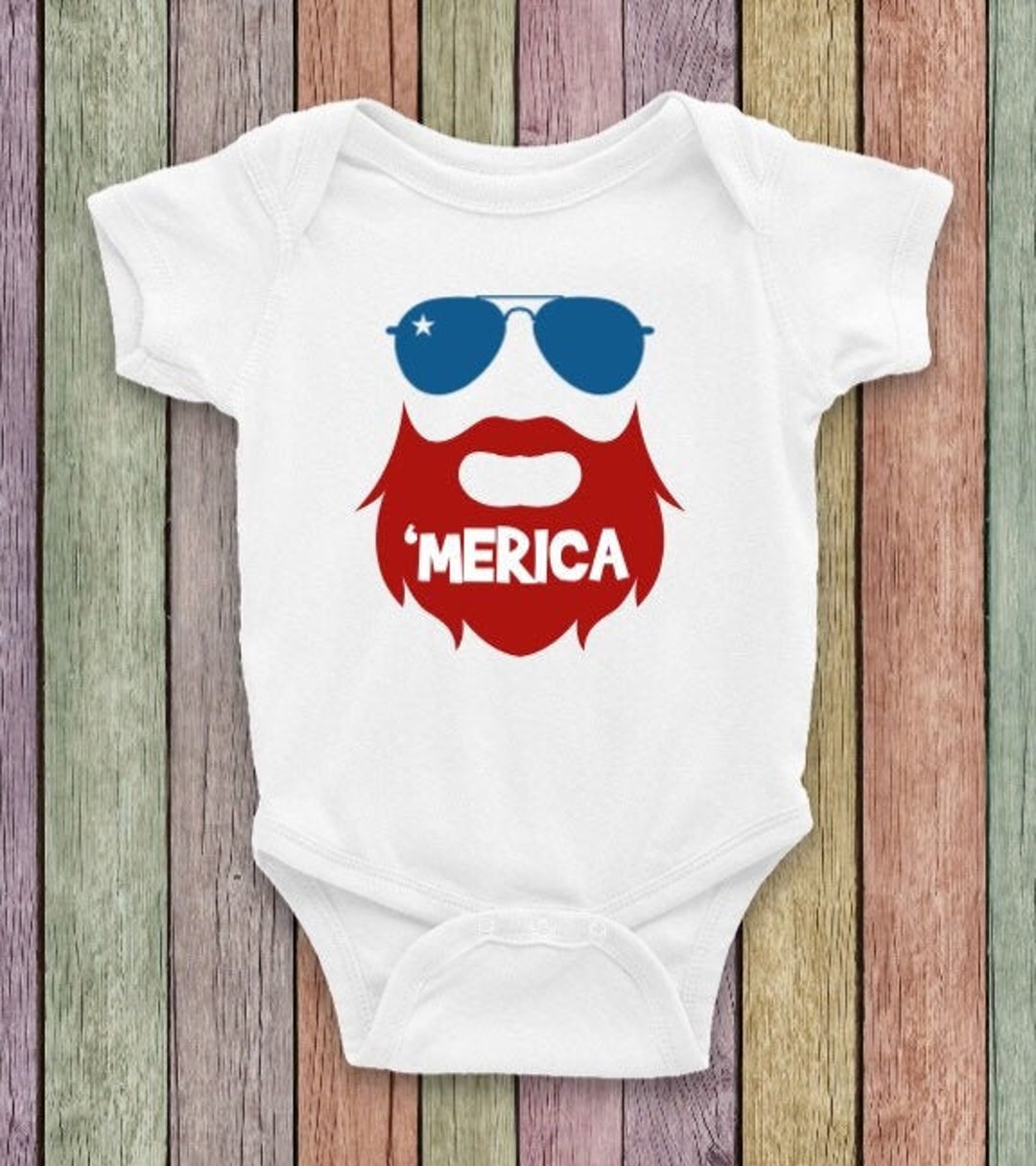 Merica Creeper, Baby Body, Baby-Geschenk, 4. oder Juli, patriotische ...