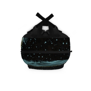 Marble Backpack, Blue Gold Green Marble Backpack, Backpack for Adults ...