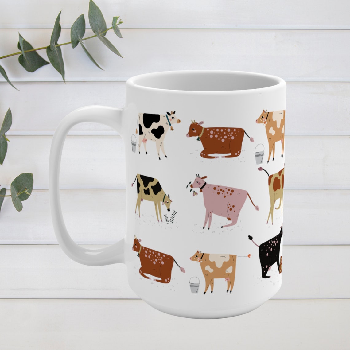 Cow Coffee Mug, Cow Mom Mug, Cow Lover Tea Cup, Gift for Cow Lover ...