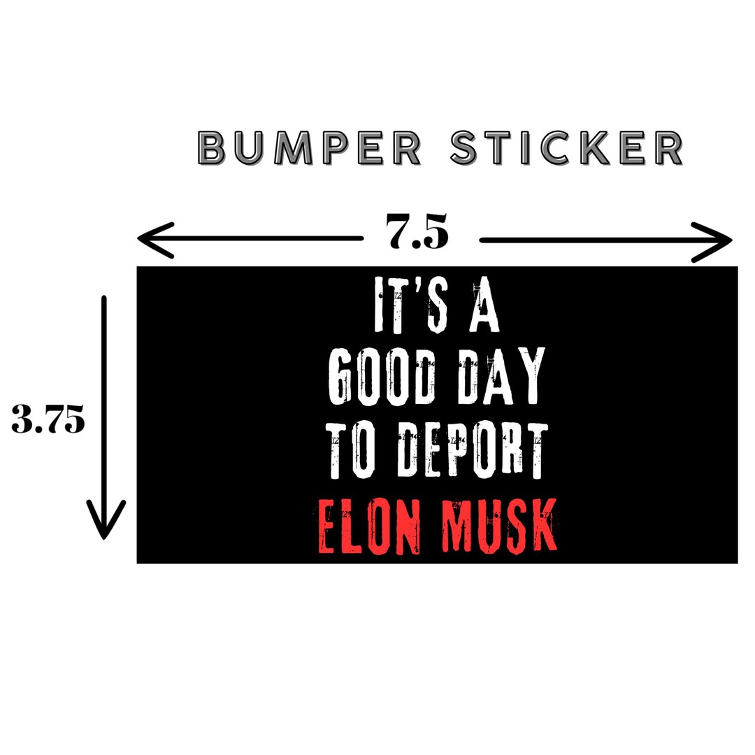 Elon Bumper Sticker, Anti Trump, Support Federal Workers, Protest ...