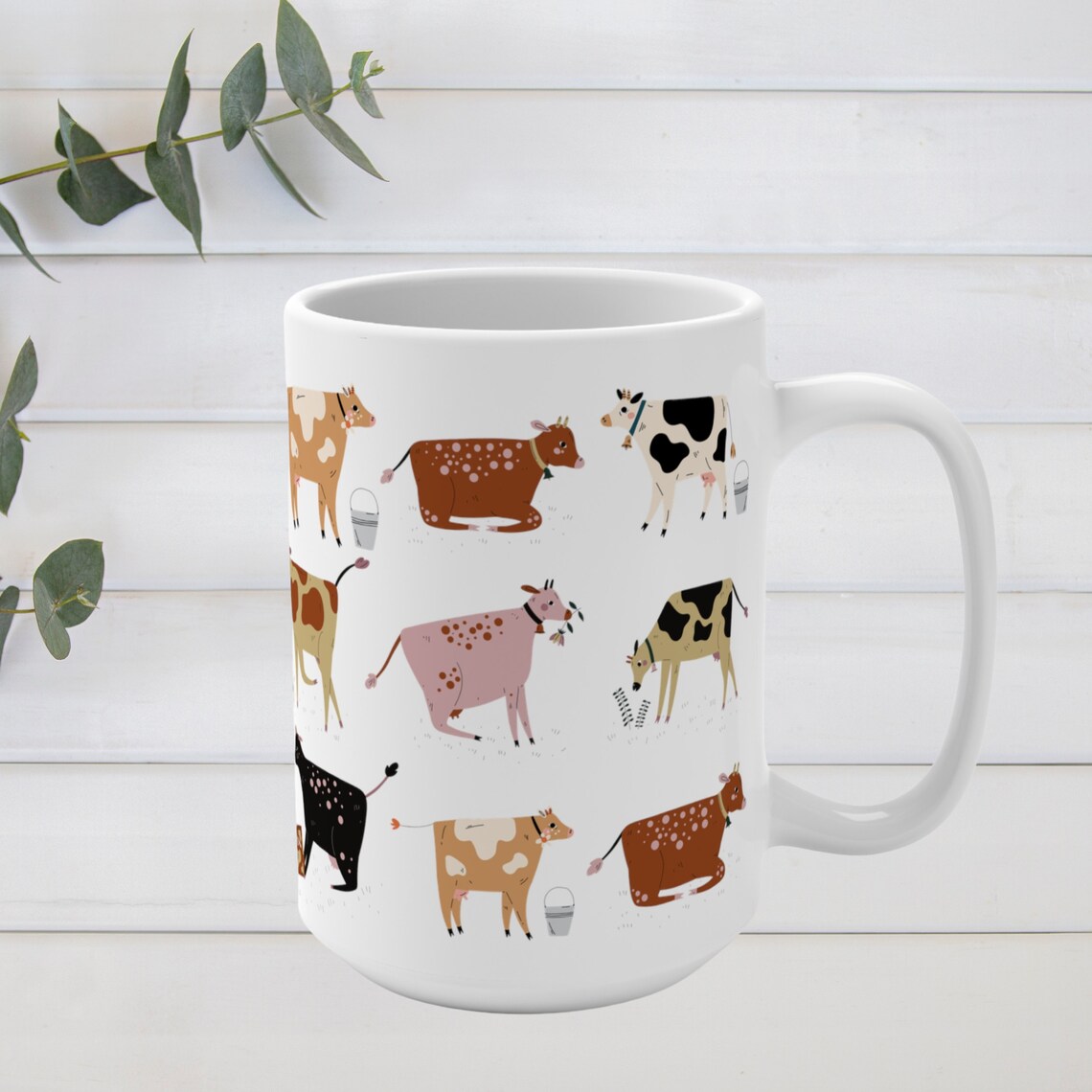 Cow Coffee Mug, Cow Mom Mug, Cow Lover Tea Cup, Gift for Cow Lover ...