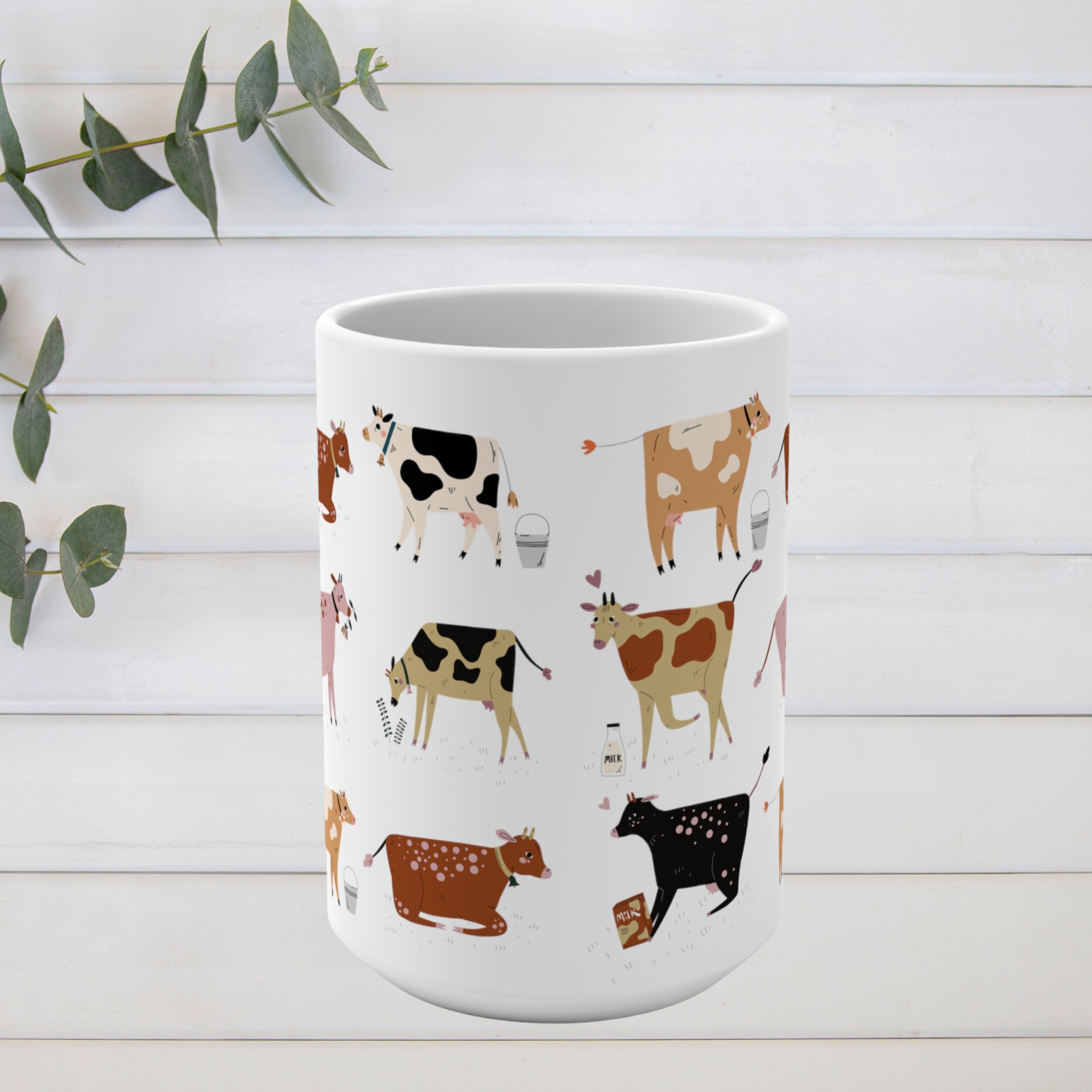 Cow Coffee Mug, Cow Mom Mug, Cow Lover Tea Cup, Gift for Cow Lover ...