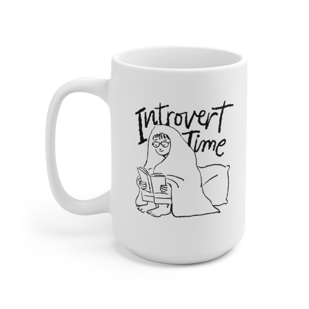 Introvert Mug, Funny Introvert Mug, Book Lover Gift, Funny Coffee Mug ...