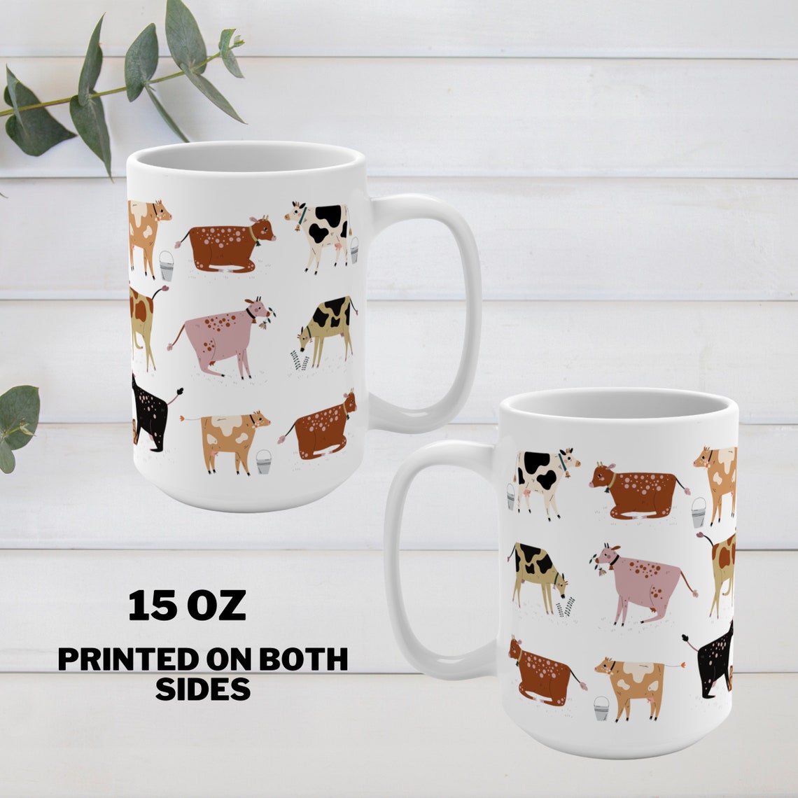 Cow Coffee Mug, Cow Mom Mug, Cow Lover Tea Cup, Gift for Cow Lover ...