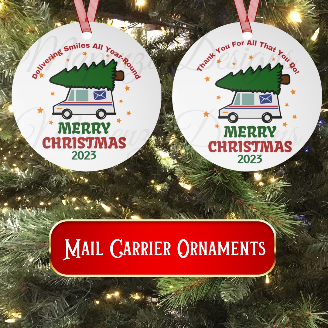 Mail Carrier Christmas Ornament, Postal Worker Christmas Ornament, Mail ...