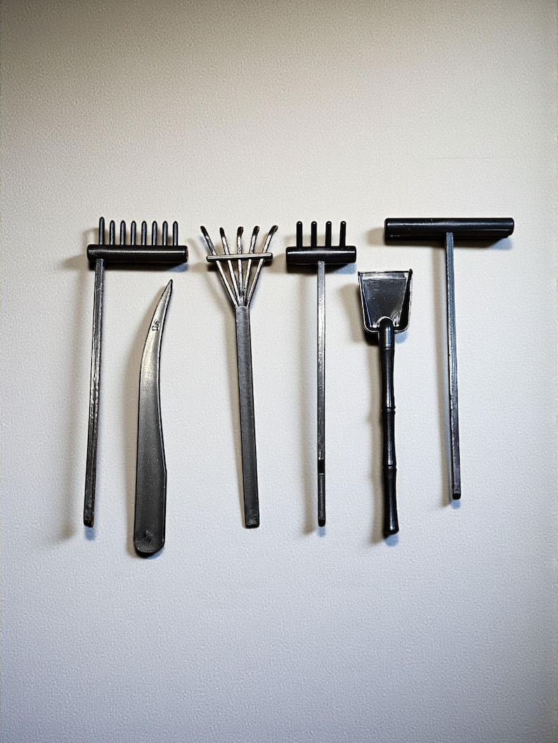 Mini Zen Garden Rake Tool Set, Tranquil Meditation Accessory (6pcs) - Etsy