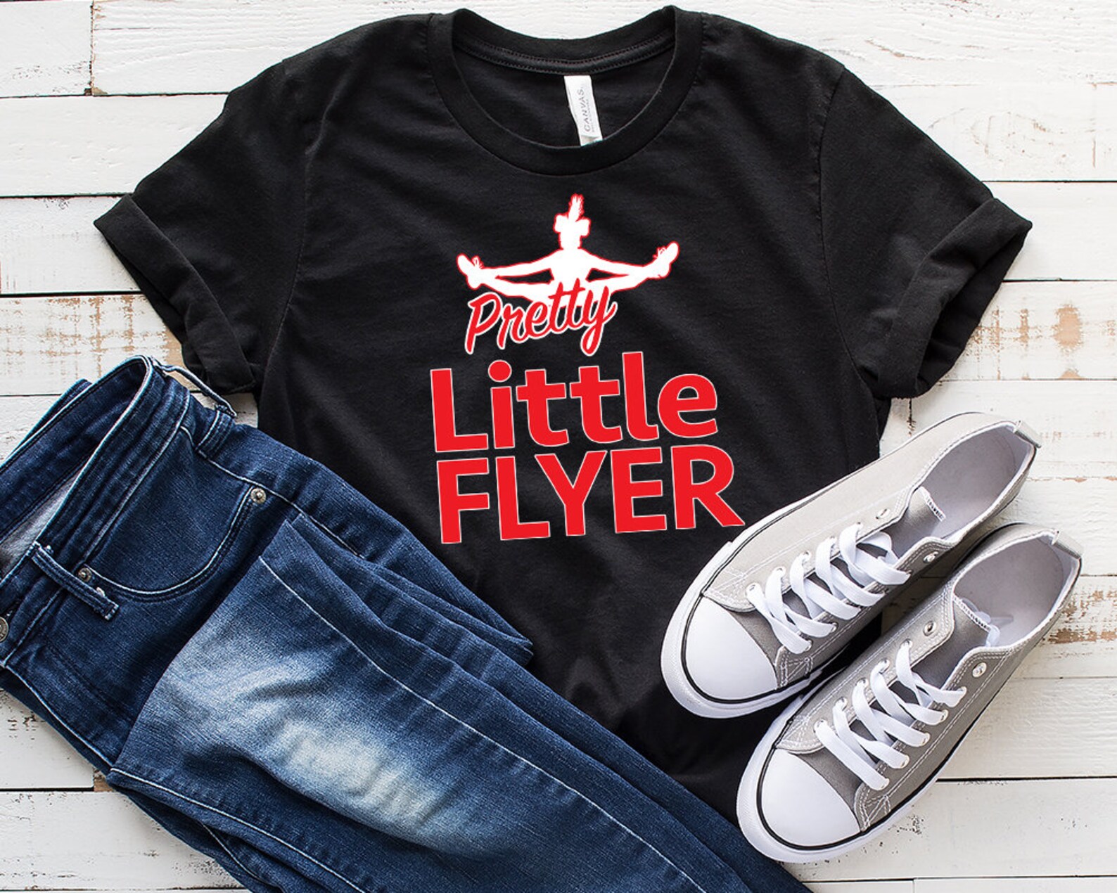 Flyer Shirt Cheer Shirts Pretty Little Flyer Cheer - Etsy