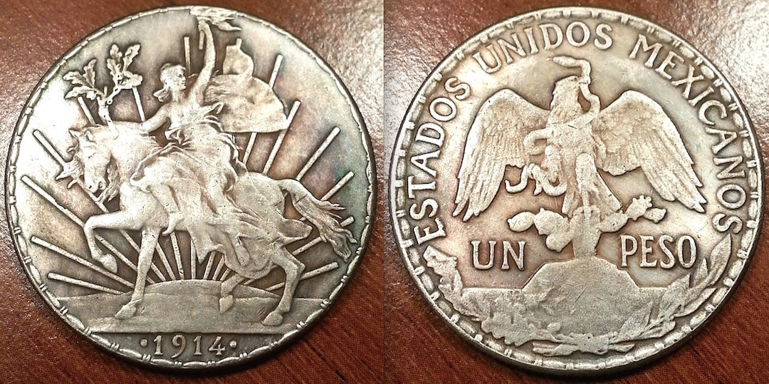 Mexican Caballito Horse Peso Silver Tone Mexico Token Coin Souvenir ...