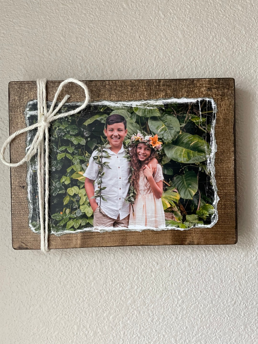 Personalized Photo Gift on Wood | Custom Picture Frame | Christmas Gift ...