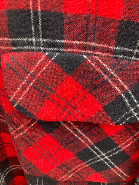 Vtg 60s 1962 Pendleton Red Loop Collar Flap Pockets S… - Gem