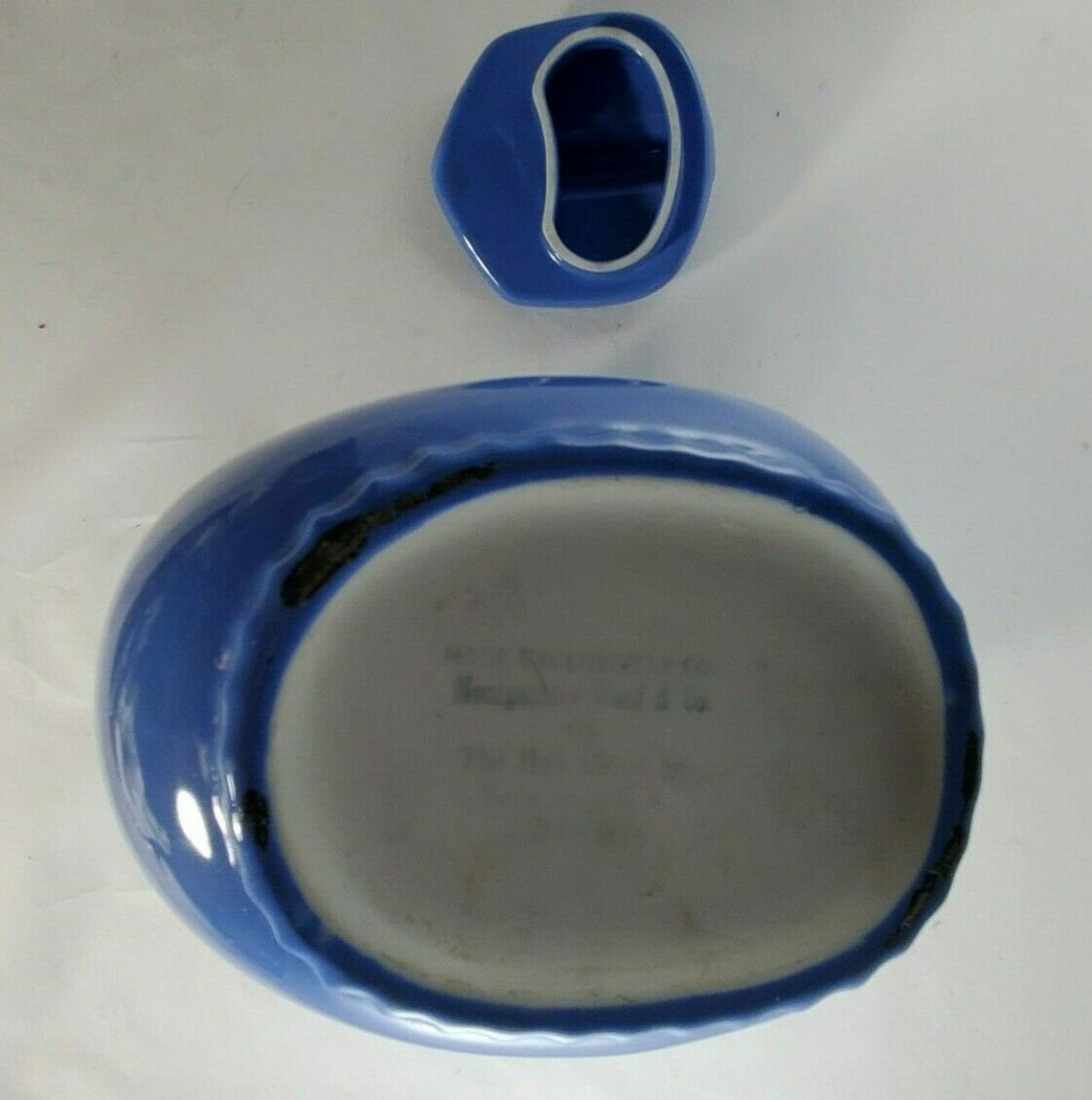 VINTAGE HALL WATER Pitcher Periwinkle Blue Large Refrigerator Carafe ...