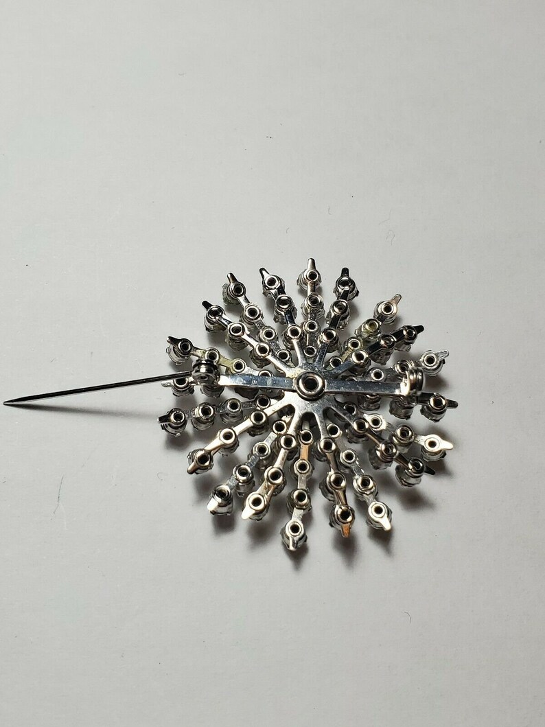 VINTAGE RHINESTONE SNOWFLAKE Brooch Pin Antique Jewelry - Etsy