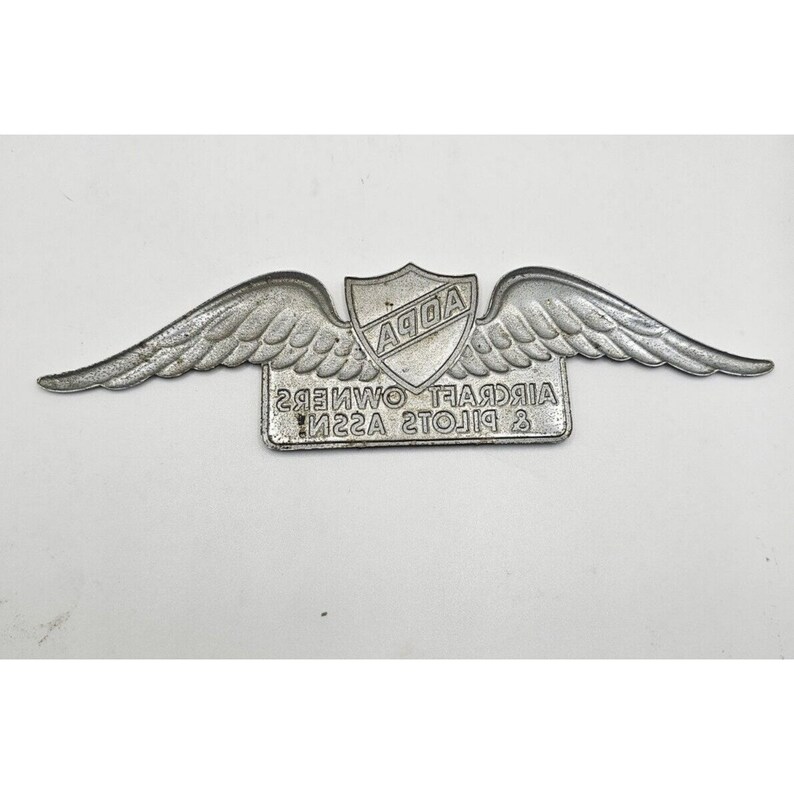 ANTIQUE AIRCRAFT OWNERS & Piltors Association License Plate Topper ...