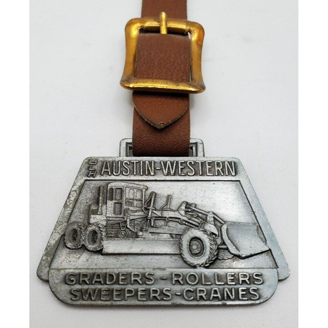 ANTIQUE AUSTIN WESTERN Pocket Watch Fob Patterson Equipment Co Baldwin ...