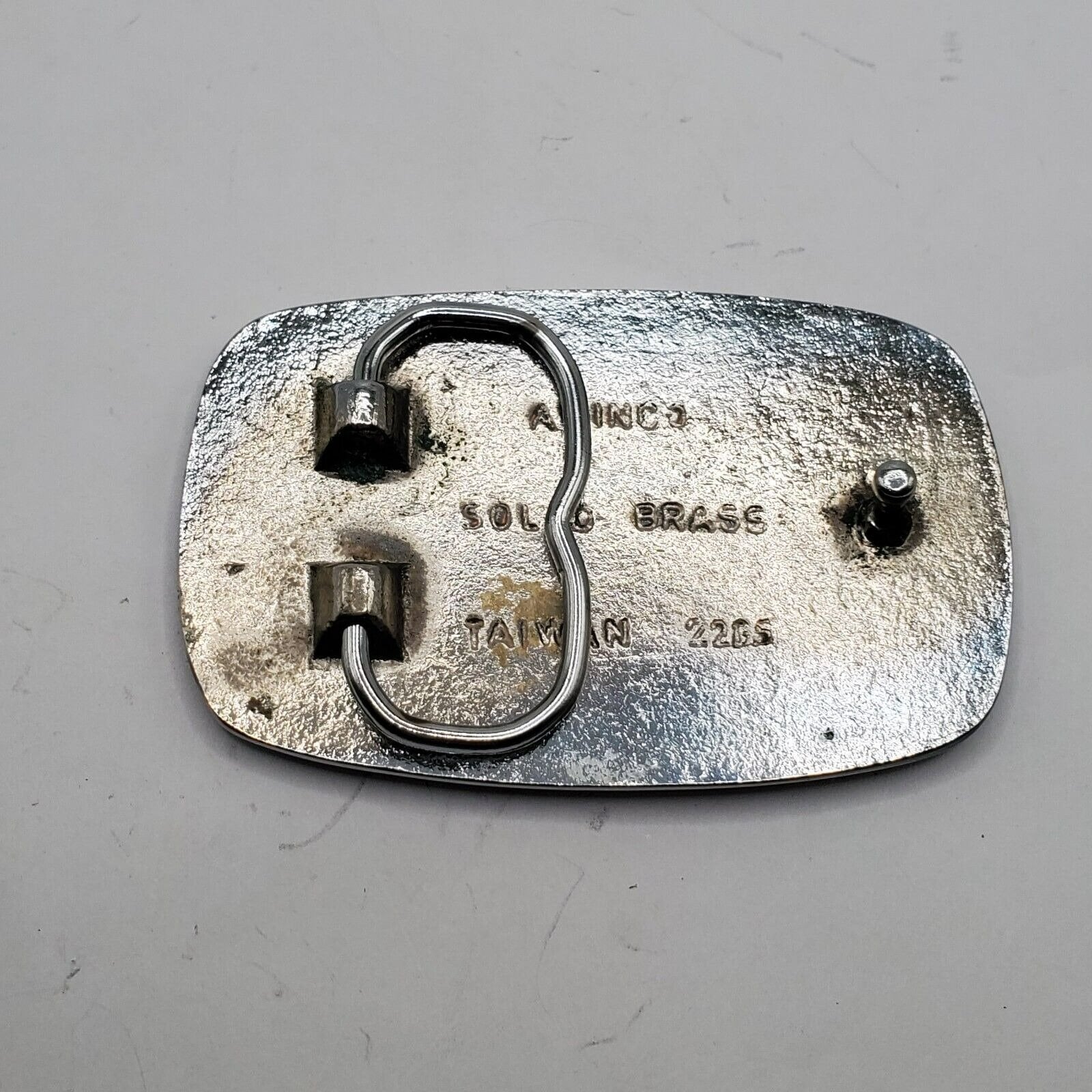 VINTAGE TRAIN CABOOSE N.W. Belt Buckle Brass Signed Aminco Collectible ...