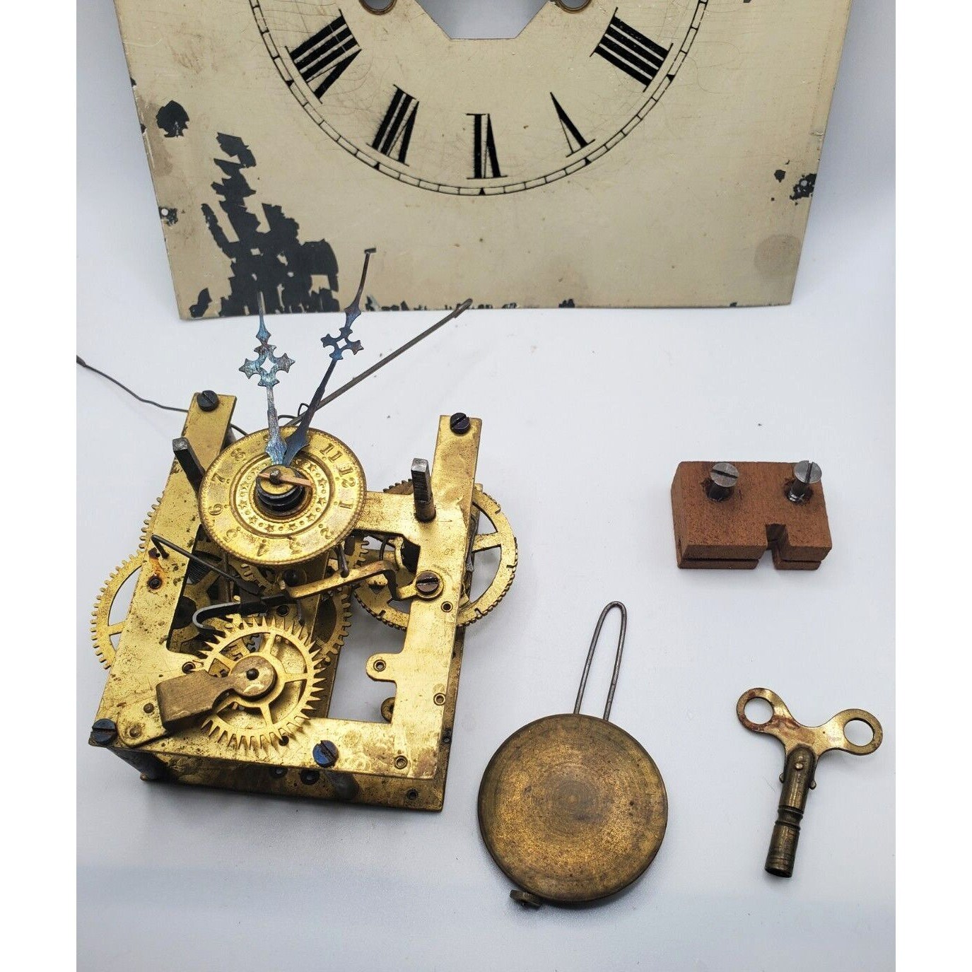 VINTAGE JEROME & CO. Pendulum Shelf Clock Parts Collectible - Etsy