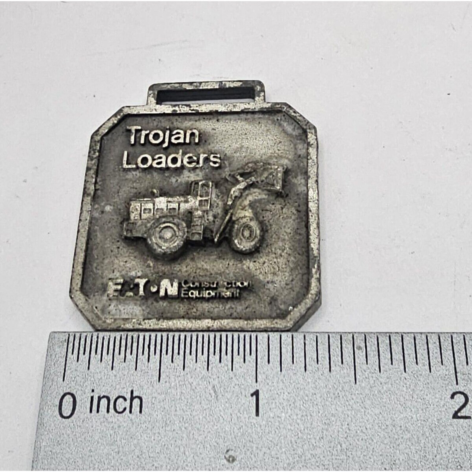VINTAGE TROJAN LOADERS Pocket Watch Fob Wheel Loader Eaton Heavy ...