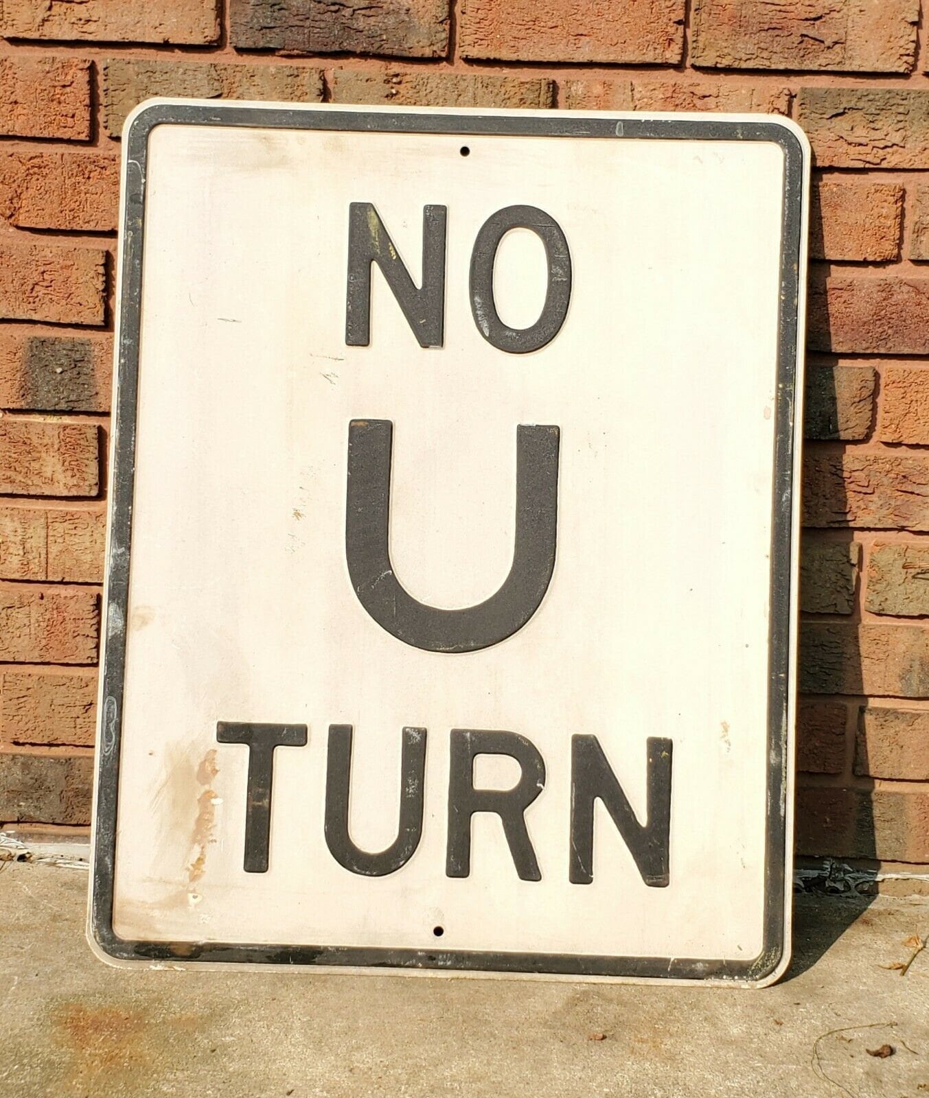 U Turn Sign
