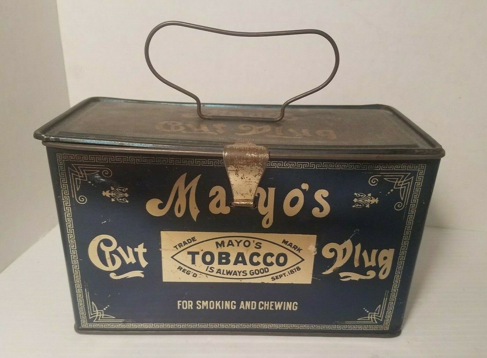 VINTAGE TOBACCO TIN Mayo's Cut Plug Antique Collectible - Etsy