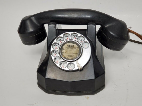 VINTAGE TELEPHONE MONOPHONE Automatic Electric Rotary | Etsy