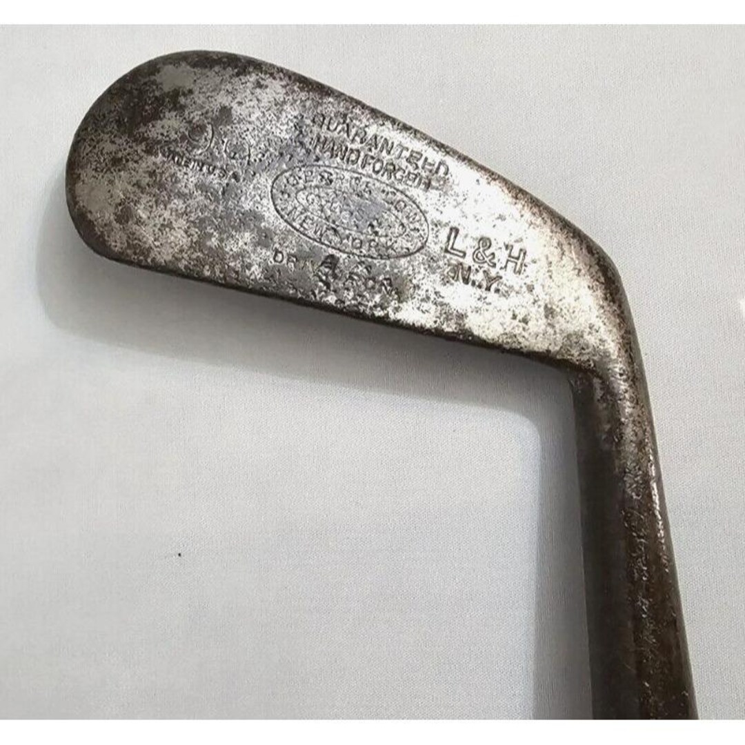 ANTIQUE GEORGE LOW Golf Shop New York Golf Putter Hickory Shaft L & H N ...