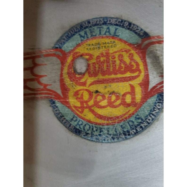 RARE HISTORICAL CURTISS Reed Duralumin Airplane Propeler Dated 1923 ...