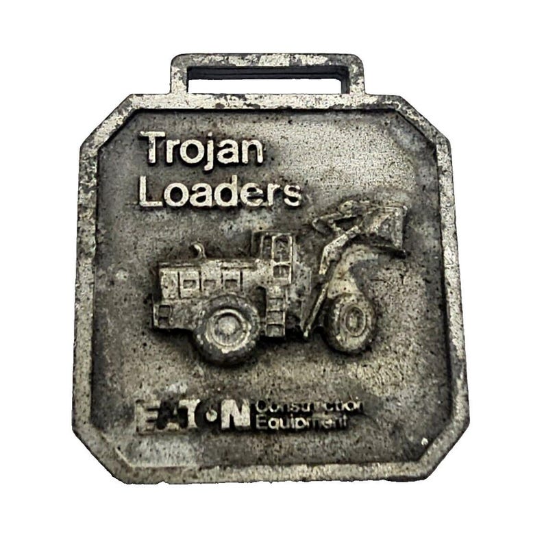 VINTAGE TROJAN LOADERS Pocket Watch Fob Wheel Loader Eaton Heavy ...