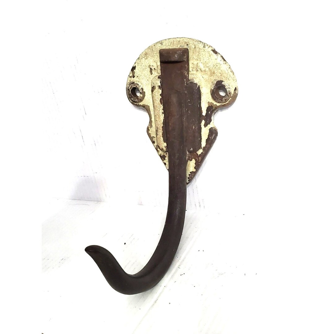 ANTIQUE SALVAGE HOOK Industrial Hook Saddle Farm Barn Salvage Steampunk ...
