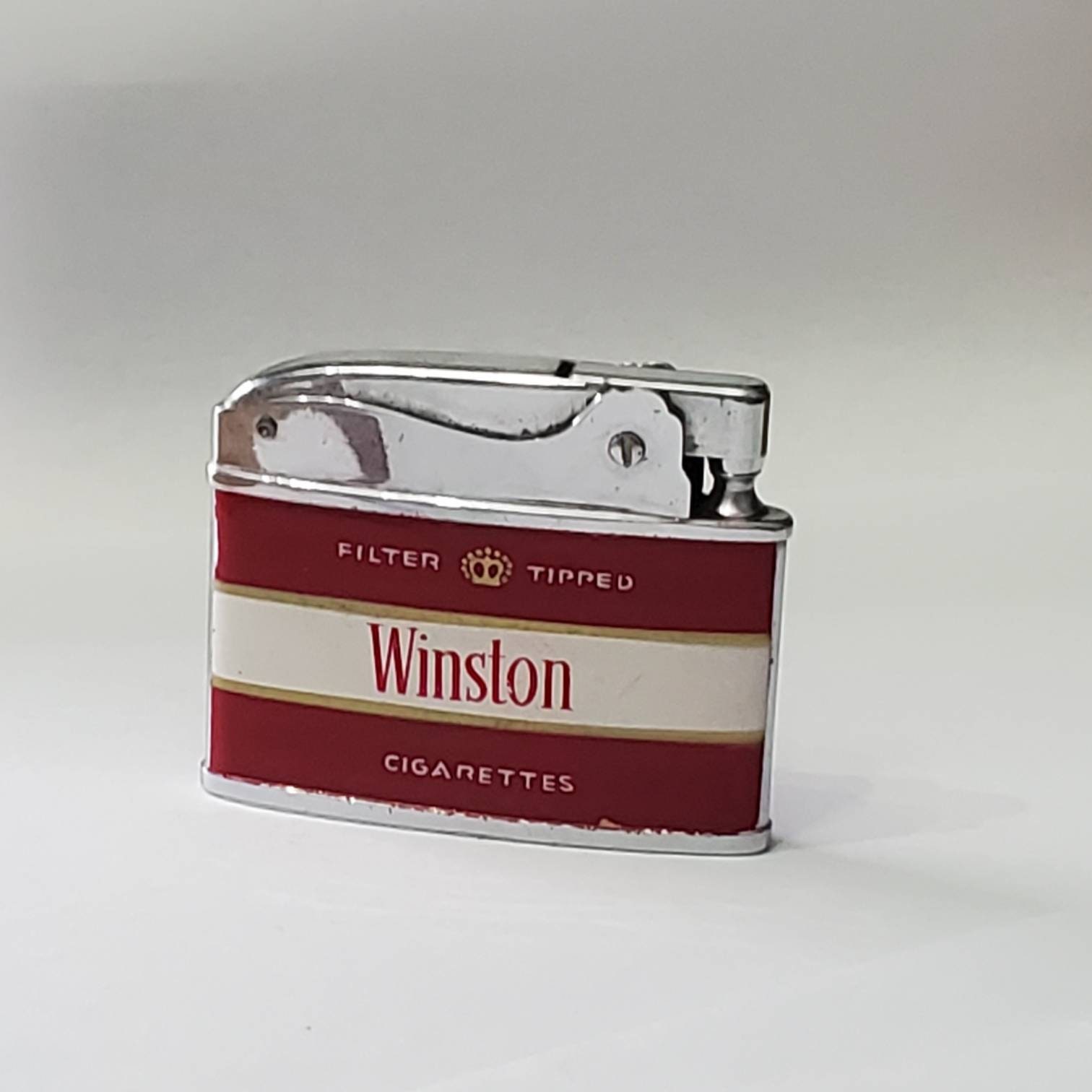 VINTAGE LIGHTER WINSTON Cigarettes Crown Lighter Collectible ...