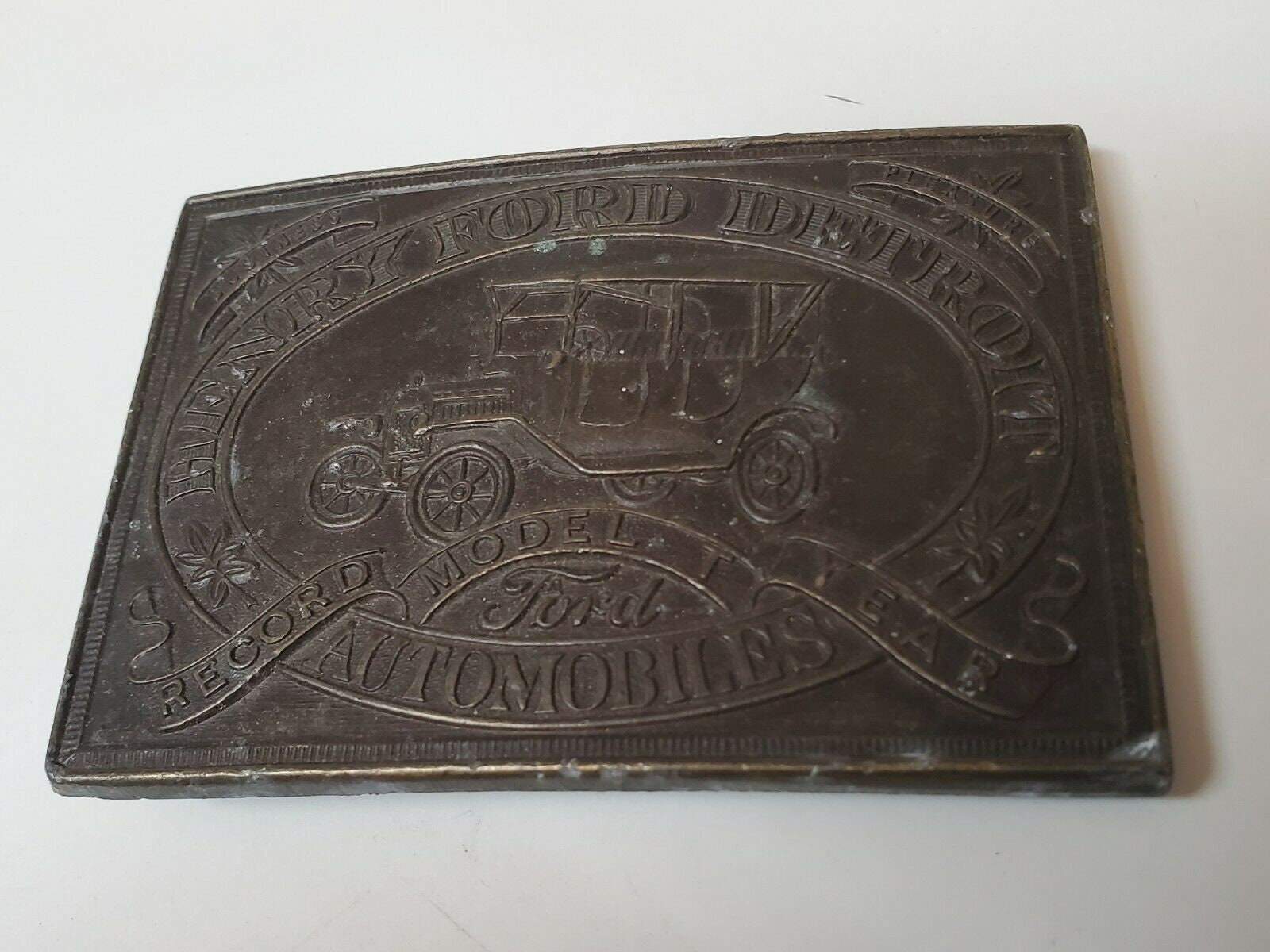 VINTAGE HENRY FORD Detroit Model T Belt Buckle - Etsy