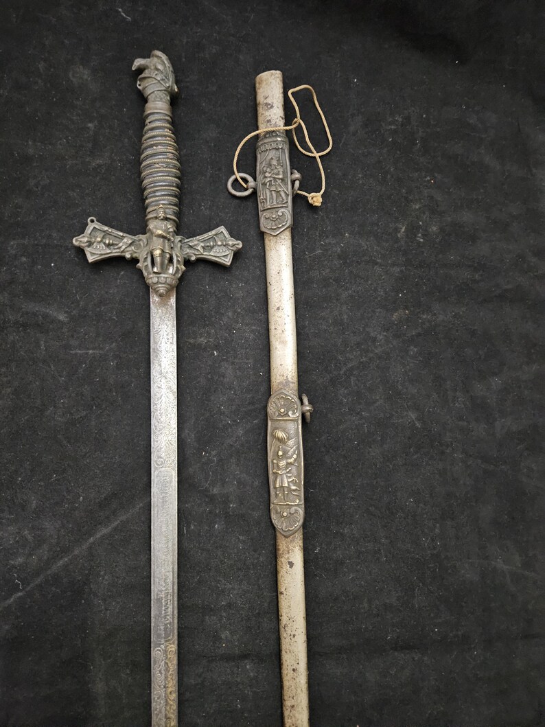 RARE KFM SWORD Knights of Father Mathew Ceremonial Sword & Scabbard ...