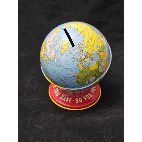 Globe Coin Bank - Etsy