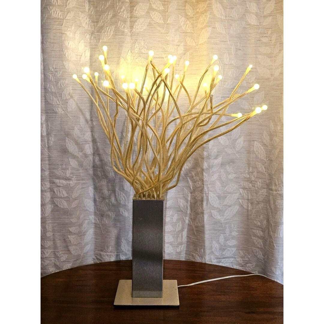 ANTIQUE STRANNE MEDUSA Tentacles Jellyfish Table Lamp Ikea Chrome ...