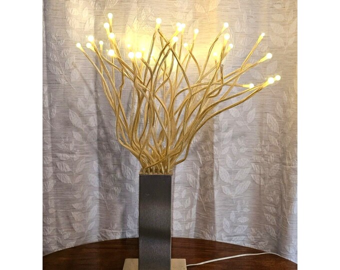 ANTIQUE STRANNE MEDUSA Tentacles Jellyfish Table Lamp Ikea Chrome ...
