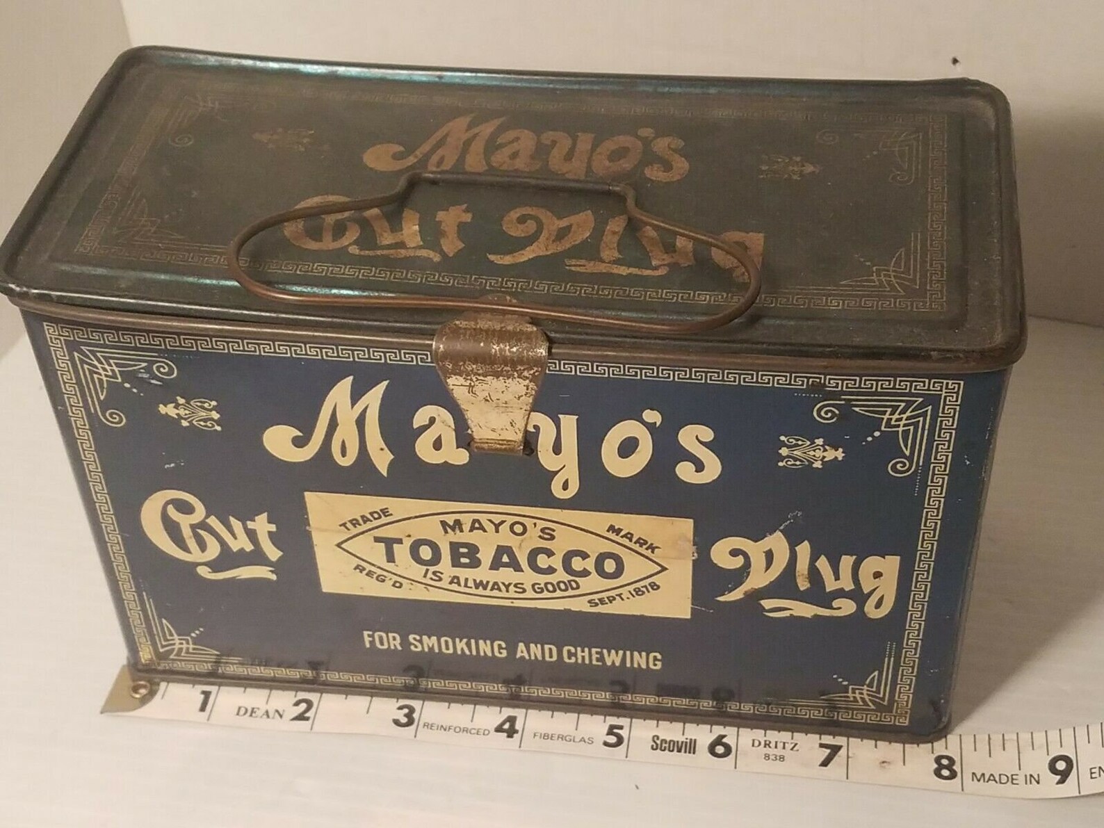 VINTAGE TOBACCO TIN Mayo's Cut Plug Antique Collectible - Etsy