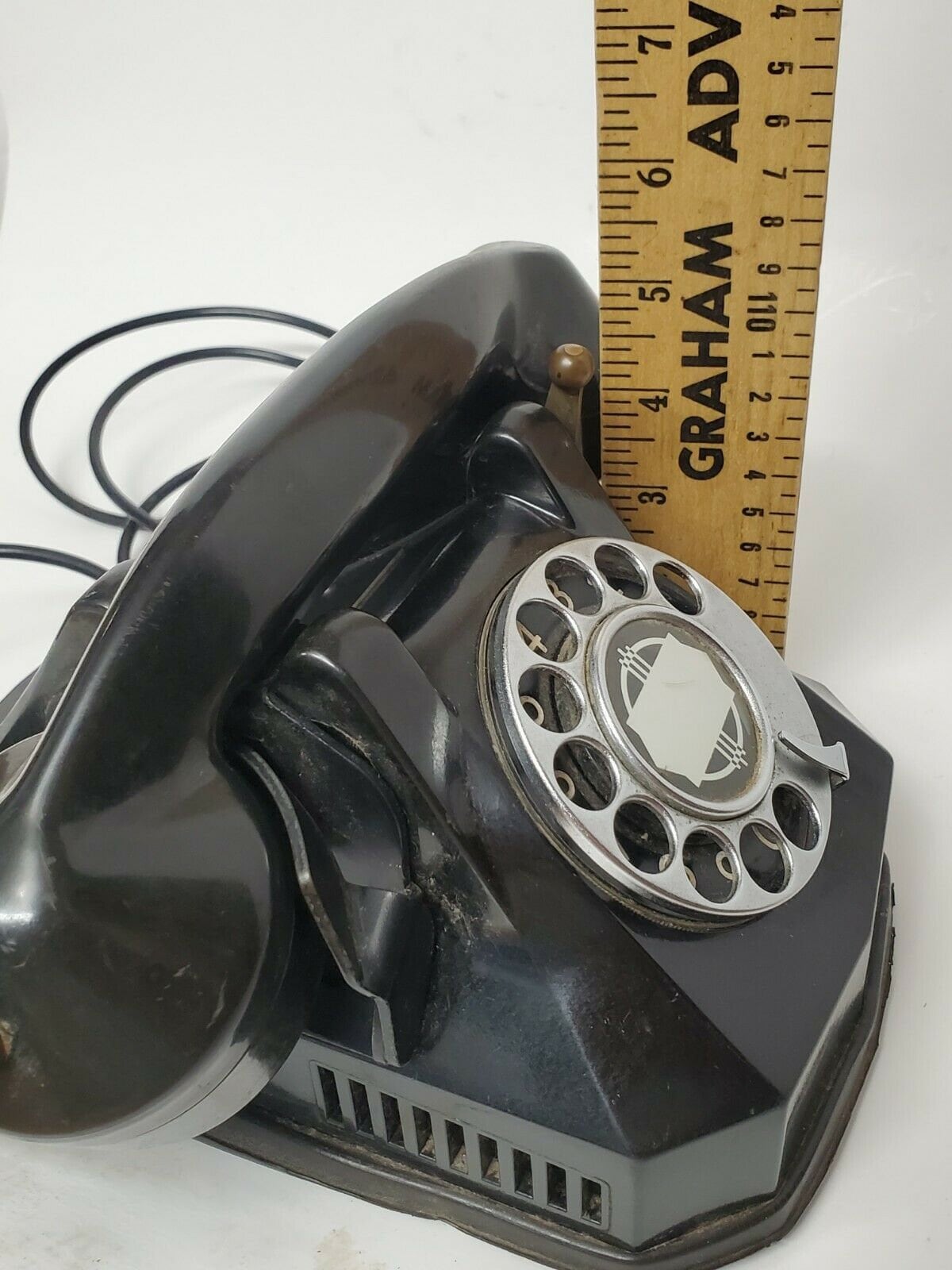 VINTAGE AUTOMATIC ELECTRIC Rotary Monophone Telephone Antique ...